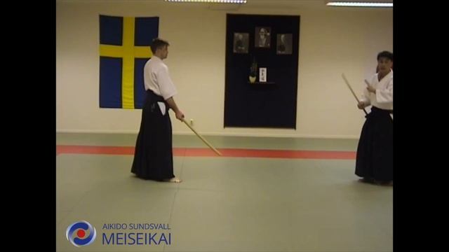 16.Aikido Ken Tai Ken Gyaku Hanmi Sankyo Shishiya Sensei Sundsva