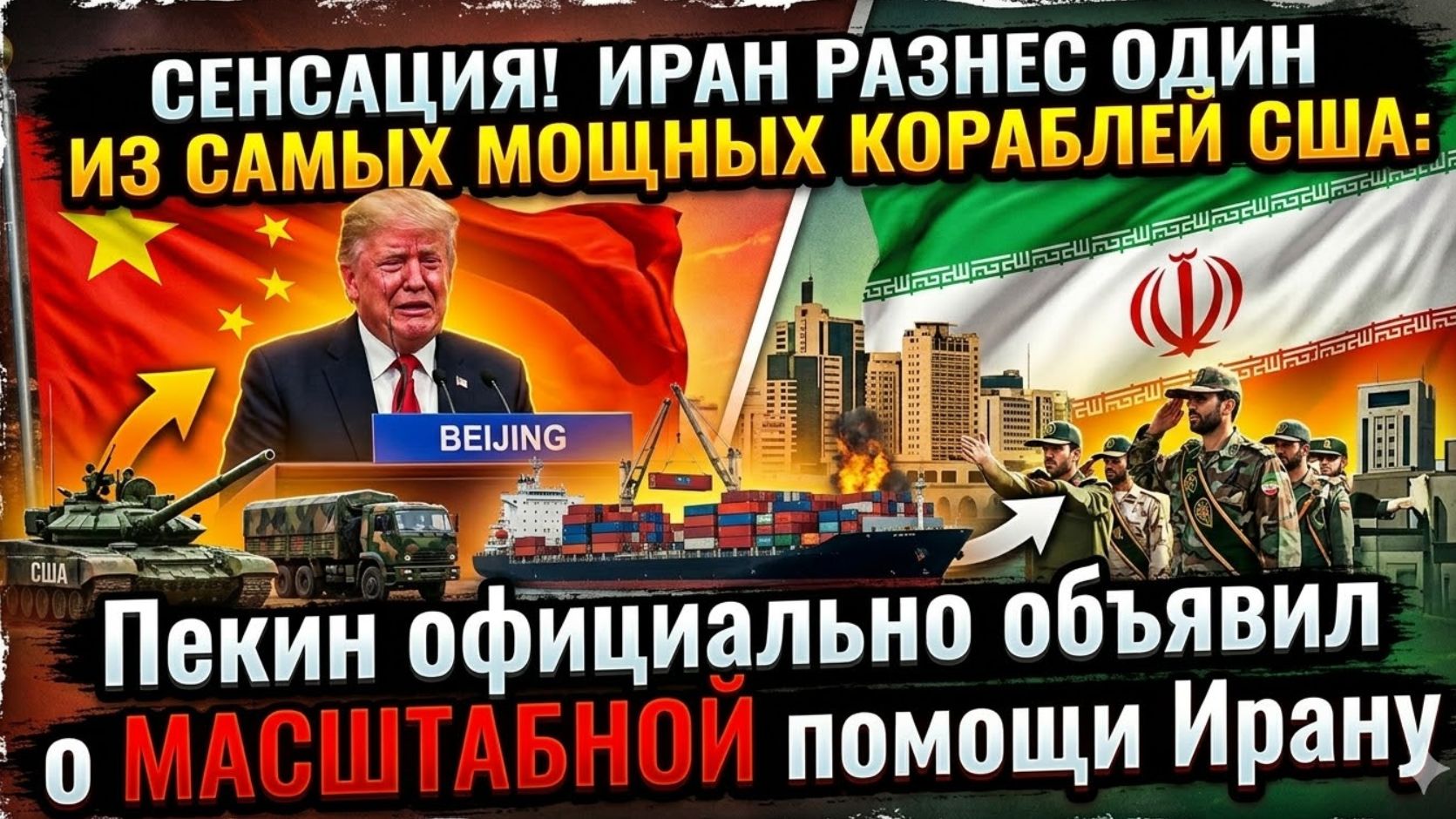 СЕНСАЦИЯ! Иран РАЗНЕС один из самых мощных кораблей США эсминец USS Carney горит и тонет