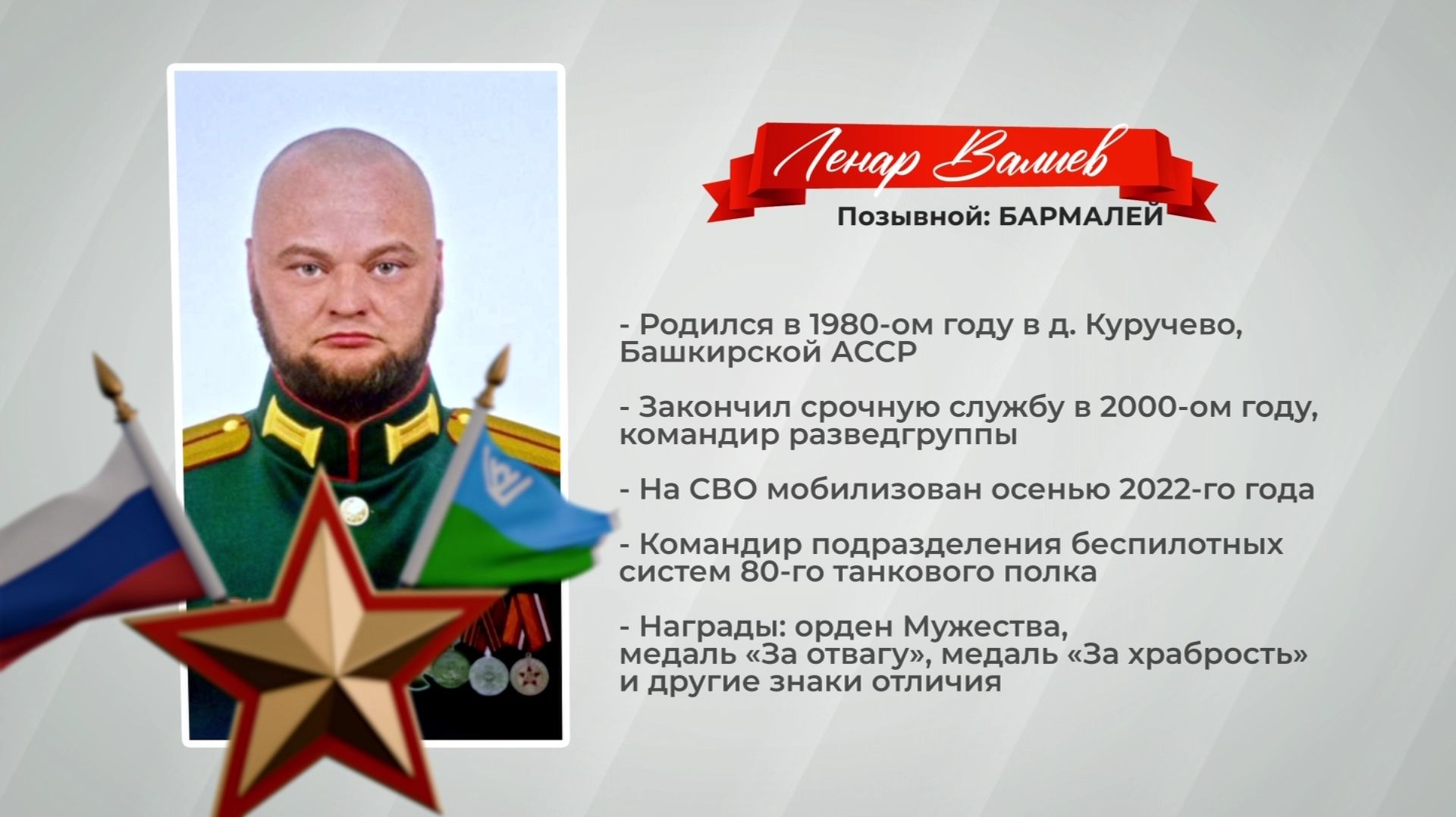 Герои среди нас. Ленар Валиев. Позывной «Бармалей»