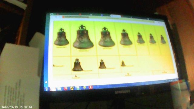 Репетиция трезвона "Архиерейский встречный" на тренажёре колокольного звона