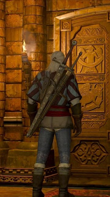 Как Геральт ходит в бани. Давай поспорим, ты откроешь  The Witcher 3 - Wild Hunt