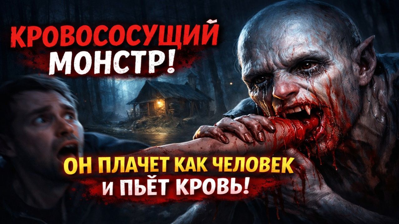 КРОВОСОСУЩИЙ МОНСТР ПОД ГОРОДОМ. Он плачет как человек и пьёт кровь.  Он Плачет Как Человек. Мистика