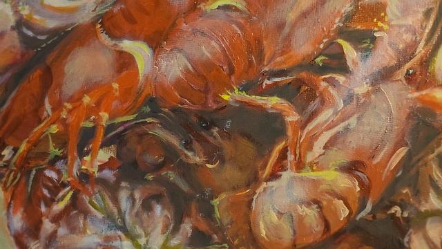 Картина маслом _ раки.3