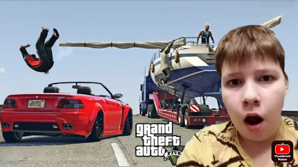 УКРАЛ МАШИНУ У СЫНА МАЙКЛА!GRAND THEFT AUTO 5. #2