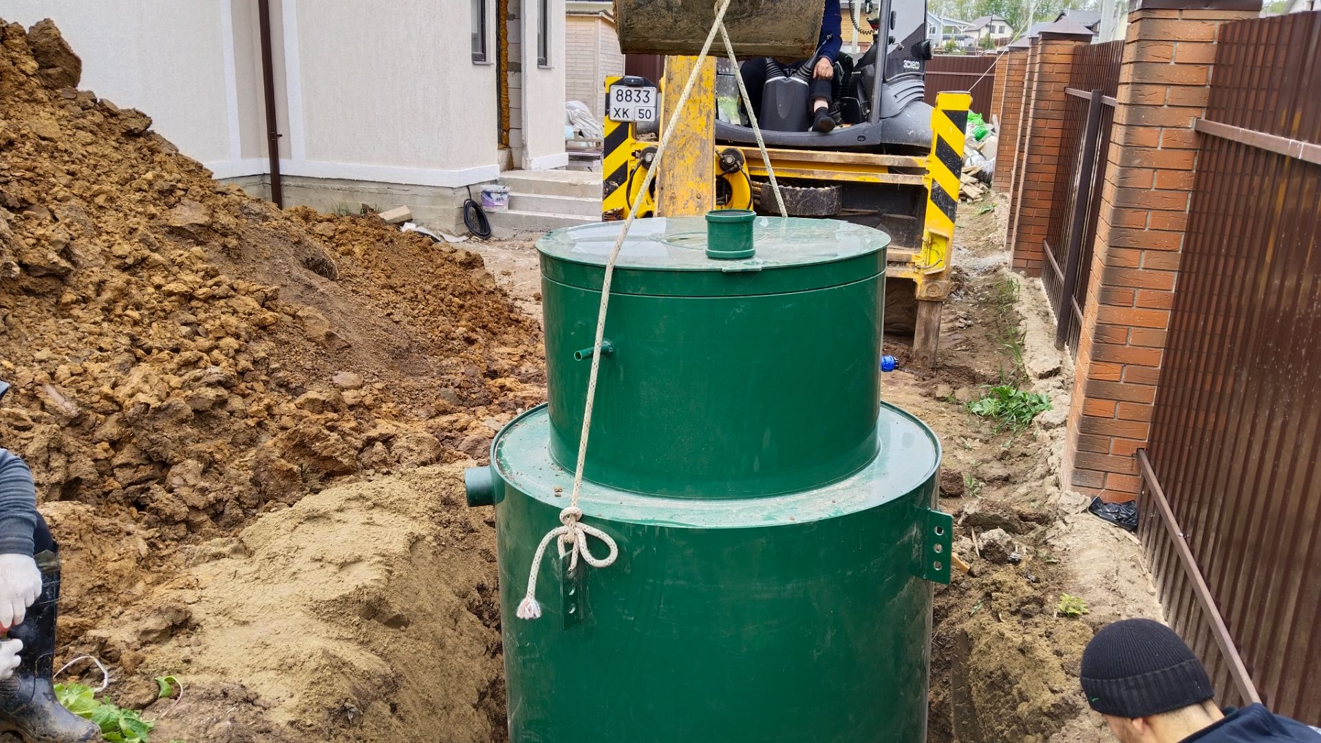 Септик для дома.Установка септика на 10 человек