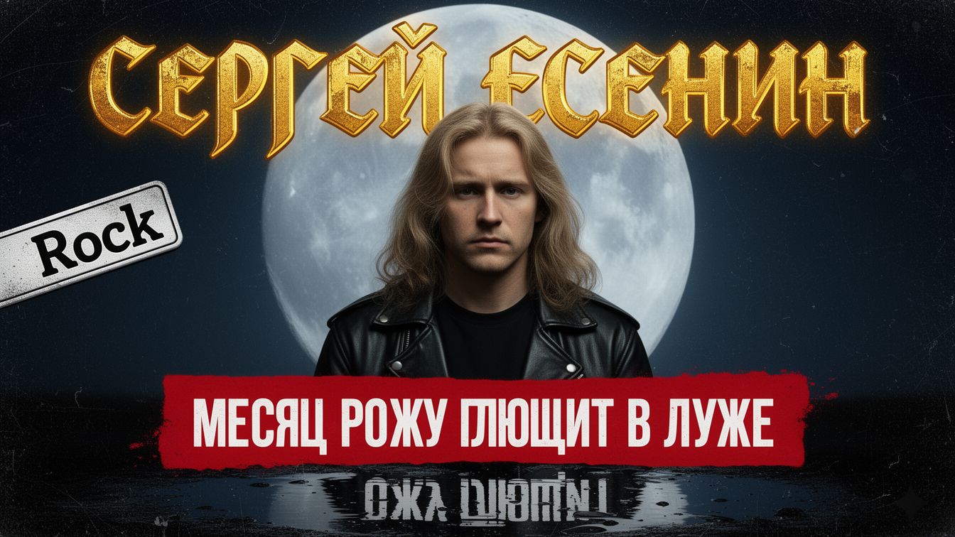 Сергей Есенин — Месяц рожу полощет в луже  (рок-версия ) Когда стихи Есенина звучат тяжело