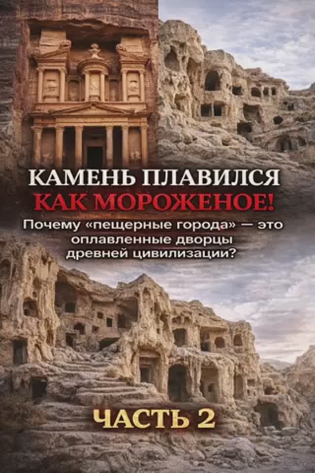 Почему пещерные города это оплавленные дворцы древней цивилизации ? Часть 2/2
