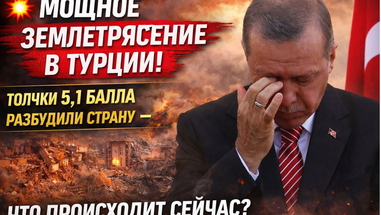 💥 МОЩНОЕ ЗЕМЛЕТРЯСЕНИЕ В ТУРЦИИ! ТОЛЧКИ 5,1 БАЛЛА РАЗБУДИЛИ СТРАНУ — ЧТО ПРОИСХОДИТ СЕЙЧАС