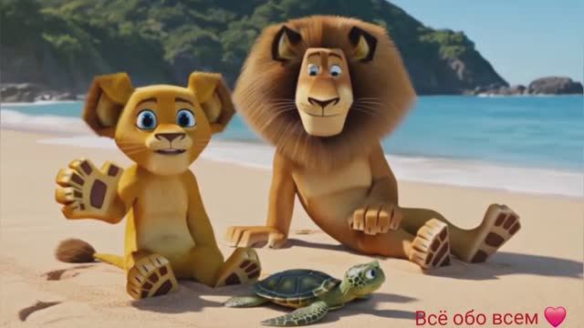 ПЕСЕНКА ДЛЯ ДЕТЕЙ ПРО ЛЬВЕНКА И ЧЕРЕПАХУ