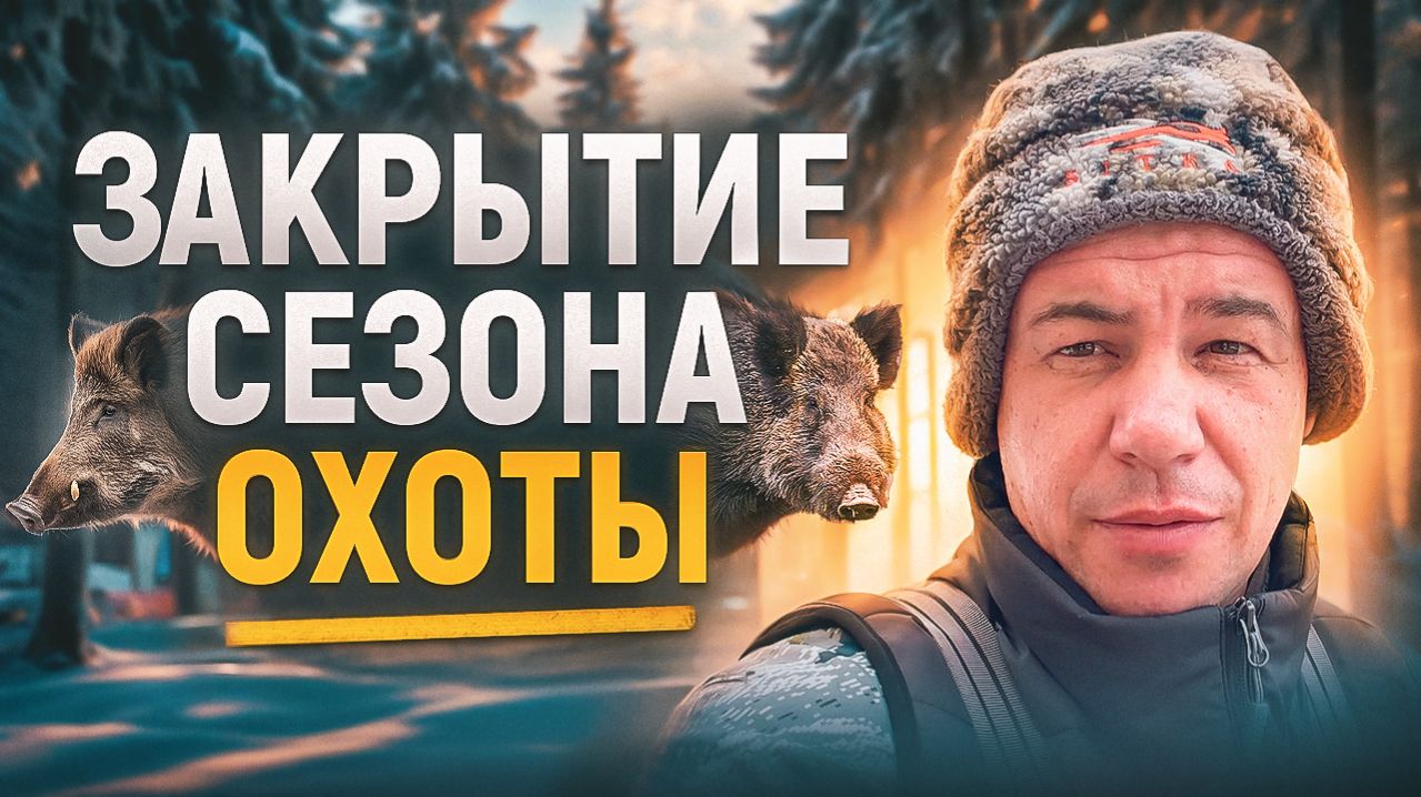 Закрытие сезона охоты | Кабаны обложили со всех сторон | Лицом к лицу с кабаном