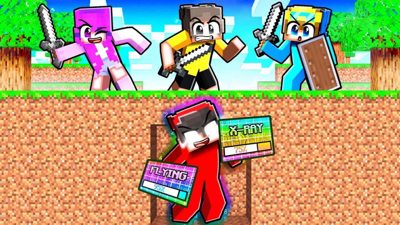 НЕПОБЕДИМЫЙ OP АДМИН VS ВСЕ ОХОТНИКИ В MINECRAFT