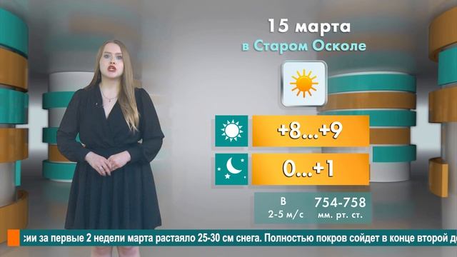 Погода в Старом Осколе на 15 марта