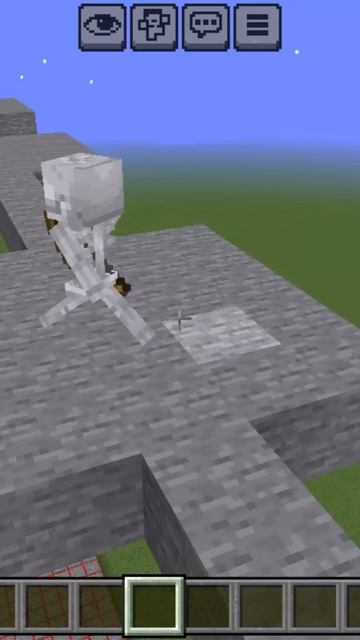 Проверяем IQ скелета в minecraft | ДимА4 minecraft! #Shorts