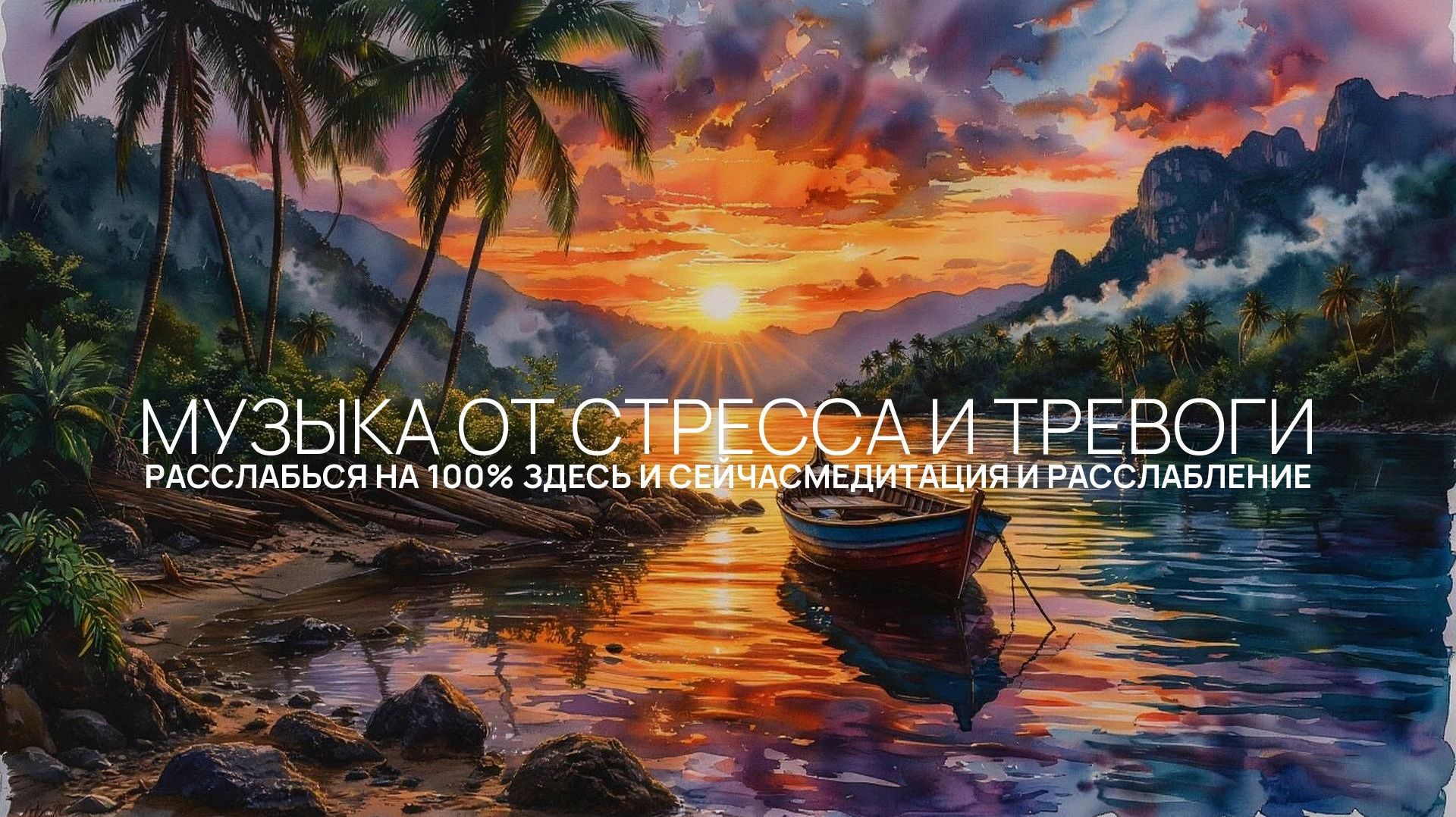 Расслабься на 100% здесь и сейчас ⛰️ Отдохни от суеты на 100% 🌈 Лечебная музыка для медитации 🎶