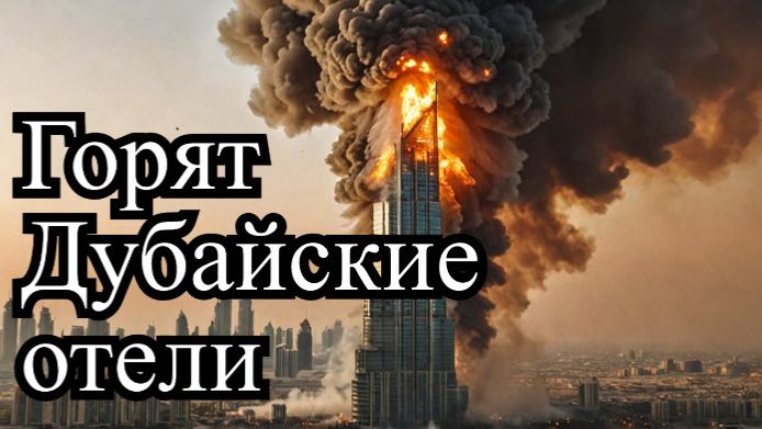Горят Дубайские отели. Обвал недвижимости в Дубае на фоне войны с Ираном.