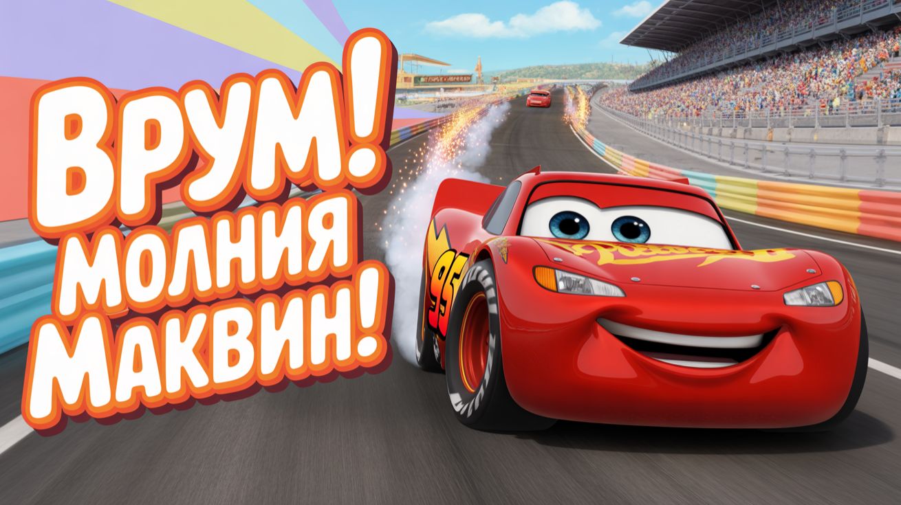 Врум-врум! Маквин и супер-трюки! Мульт-песенка для детей 🏎️🔥
