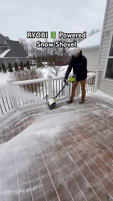 012. RYOBI 🔋 Powered Snow Shovel!