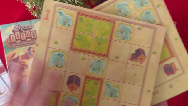 Распаковка настольная игра «Ферма Лапки» Эврикус
