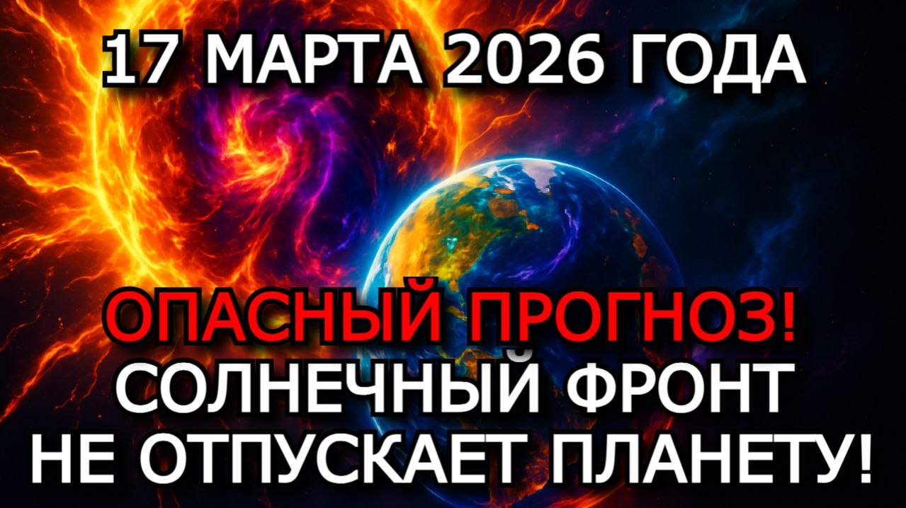 МАГНИТНЫЕ БУРИ 17 МАРТА 2026 — ПРОГНОЗ ПЕРЕСМОТРЕН, ШТОРМ K5–K7 И СОЛНЕЧНЫЙ ВЕТЕР