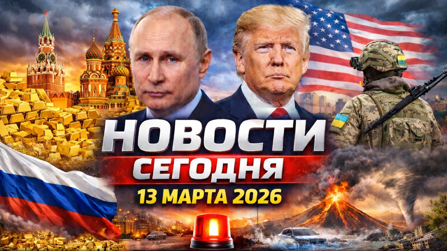 Новости Сегодня 13.03.2026 - Россия,#Москва, Экстренный вызов новый выпуск, Катаклизмы, #Россия