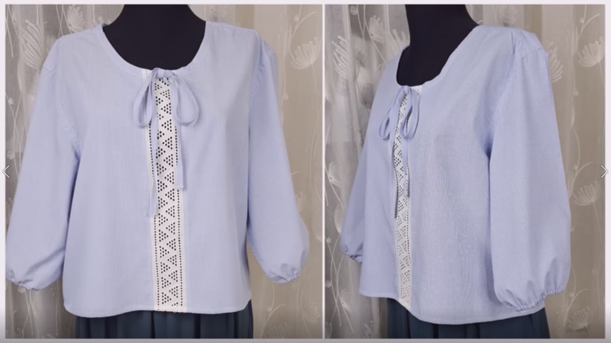 Как легко превратить обычную рубашку в дизайнерскую блузку!
