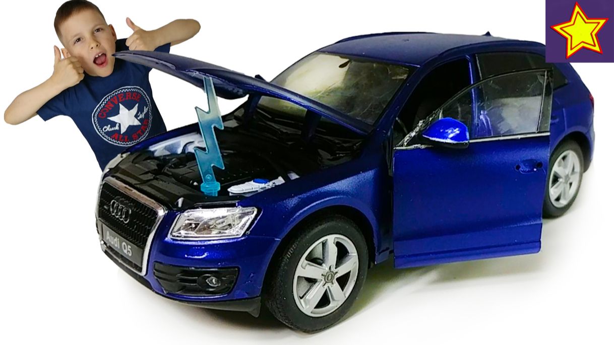 Машинки Ауди Q5 Часть 2 Покраска кузова и сборка