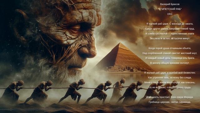 Валерий Брюсов  "Египетский раб" 1911