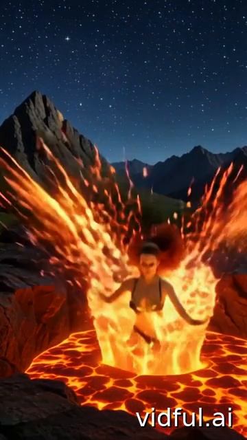 Упала в огонь