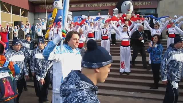 Эстафета Паралимпийского огня в Сочи 06.03.2014г