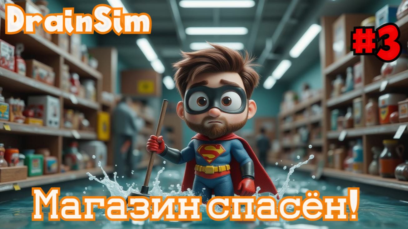 МАГАЗИН ШАГОВОЙ ДОСТУПНОСТИ: новый герой с вантузом | DrainSim #3 | Бруно Плей
