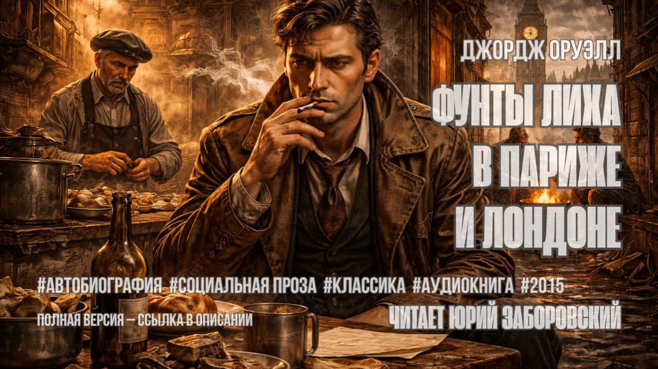 Аудиокнига. Джордж Оруэлл — «Фунты лиха в Париже и Лондоне»