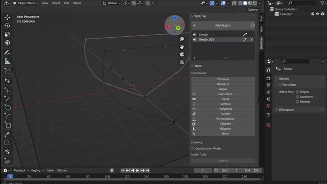 Learning CAD Sketcher | 15 |  | Blender 3D ( Нейроперевод )