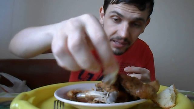 ОБЖОР ЖАРЕНАЯ КУРИЦА С ТЫКВОЙ