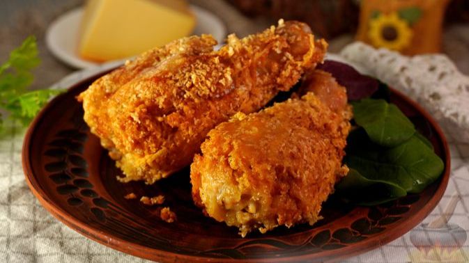 КУРИНЫЕ НОЖКИ В СЫРНОЙ ПАНИРОВКЕ