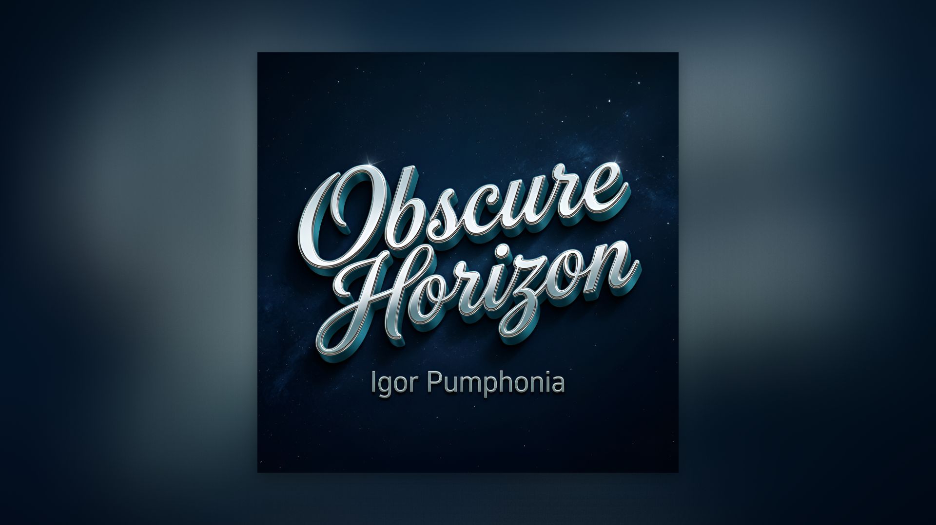 Igor Pumphonia - Obscure Horizon — премьера сингла 24.03.2026 (Электроника / Эмбиент)