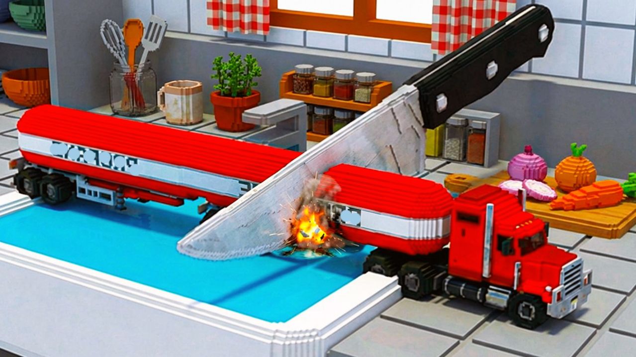 Мультики про машинки для детей. Краш тесты ярких Игрушечных машинок лего. Мультики машинки малышам