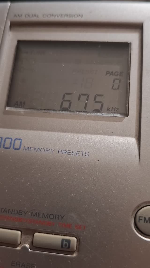 [MW DX] 675 kHz VOV1 Đài Tiếng nói Việt Nam (Mỹ Hào,  Hà Nội, VTN) 05.03.2026