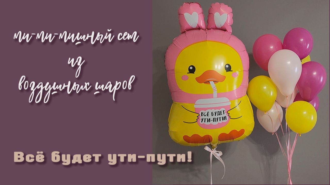 Студия НСК - Мимимишный набор воздушных шаров для малышей