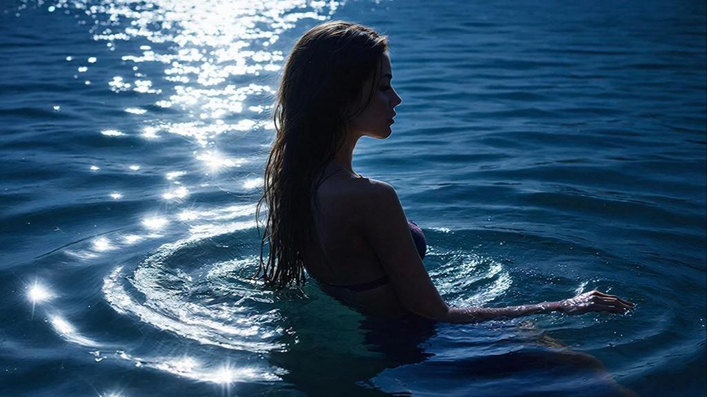 Увидеть рядом с собой, чёрной ночью, в море, обнажённую женщину...