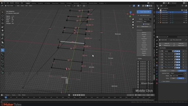 Cad Sketcher Workflows & Must Knows | Blender 3.0+ ( Нейроперевод )