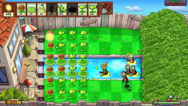 Plants vs Zombies Replanted Прохождение #2