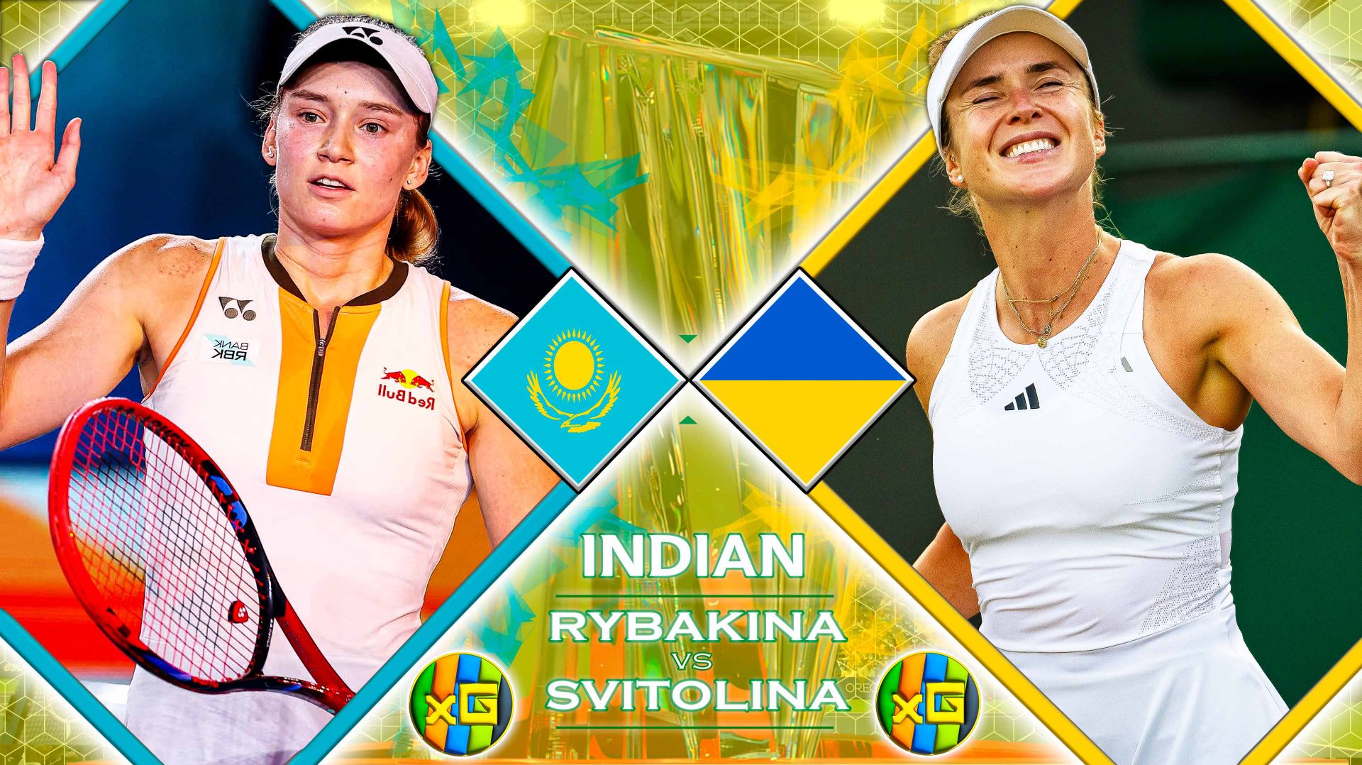 Рыбакина - Свитолина | WTA ИНДИАН-УЭЛЛС | 14.03.2026 | Прямая трансляция | xG