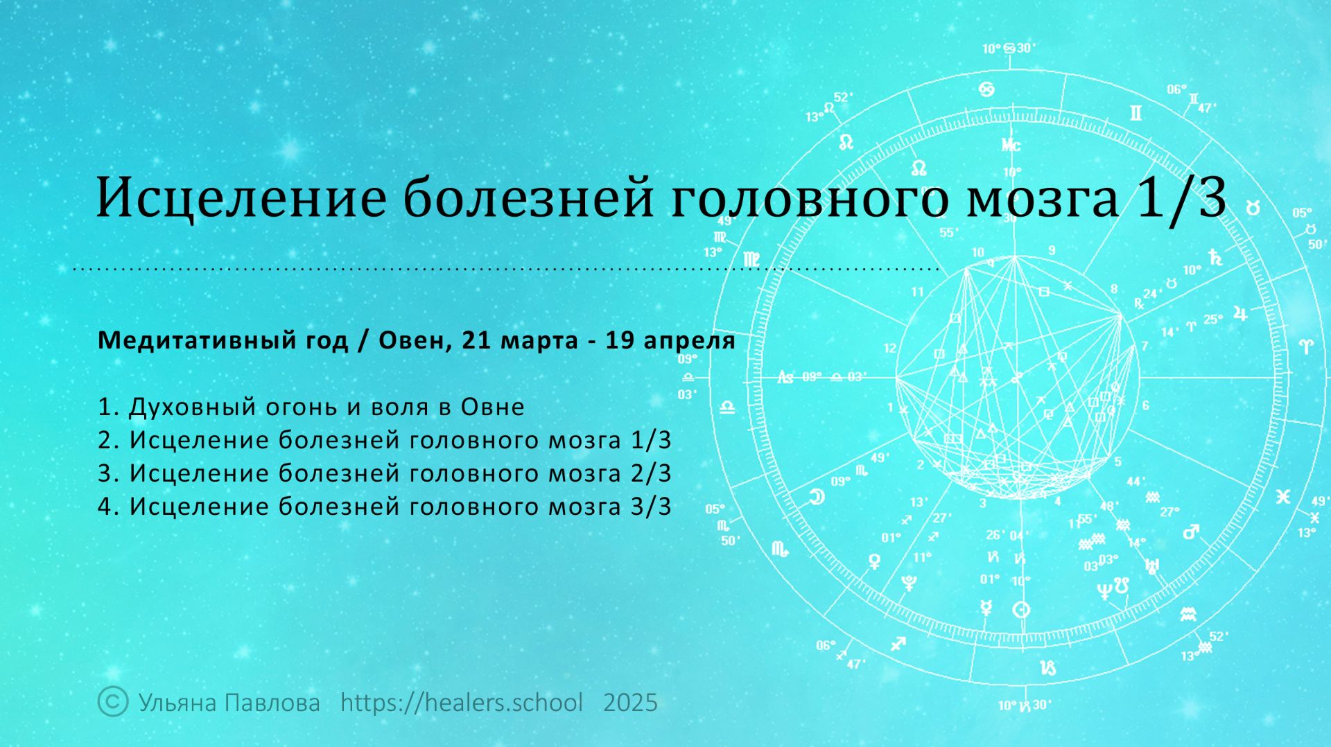 Исцеление болезней головного мозга 1/3