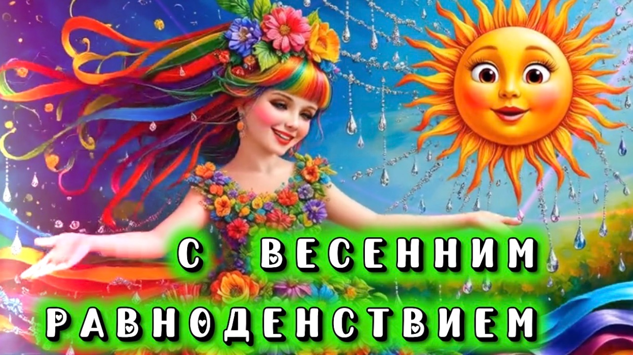 С весенним  равноденствием. 20 марта день весеннего равноденствия