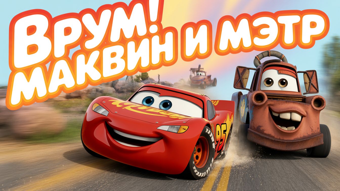 Врум-врум! Маквин и Мэтр на приключениях! Мульт-песенка 🏎️🚜