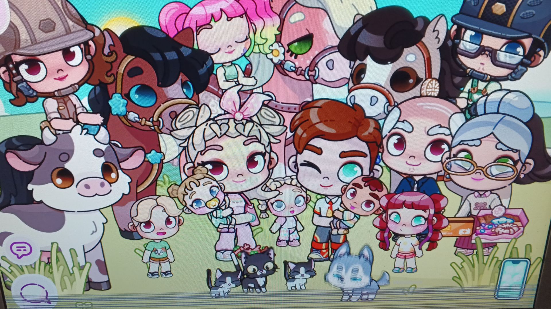 Я сделала новую семью и она очень большая. Аватар ворлд