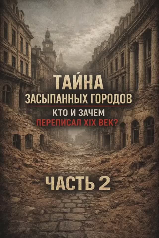 Тайна засыпанных городов. Кто и зачем переписал 19 век. Часть 2/2