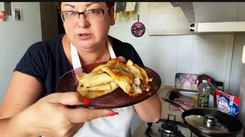 Мукбанг-шок: блины с мясом без готовки! Как это возможно? 😱»( архив)