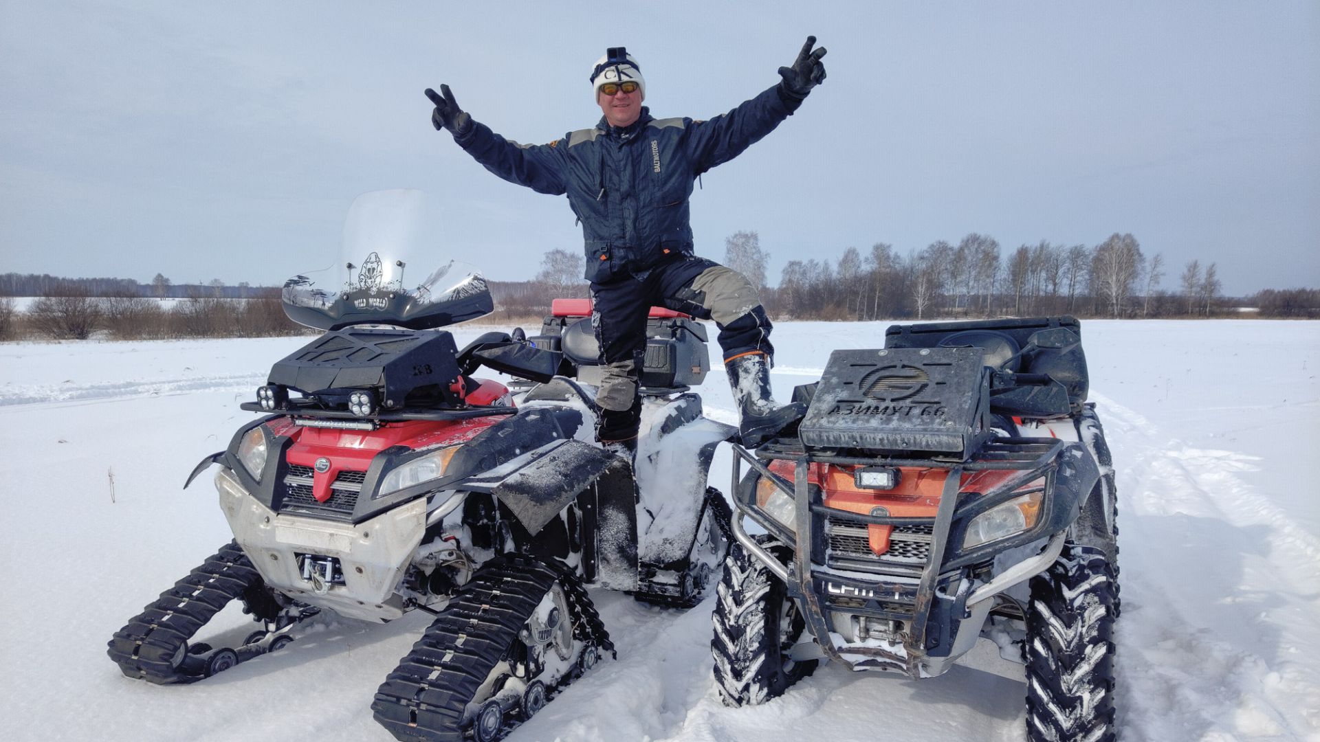 Сравнение проходимости колес и гусениц на снегу. Обзор CF X-8