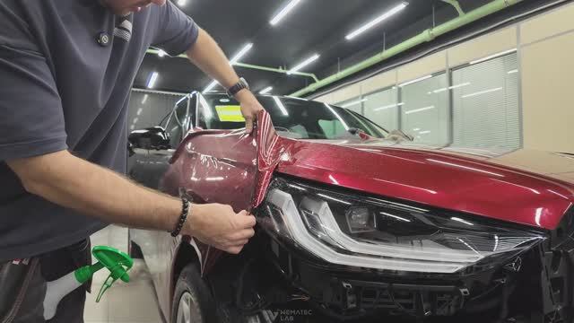 BMW X3 G45 в красном: Оклейка крыльев цветной полиуретановой пленкой 🎨🛡